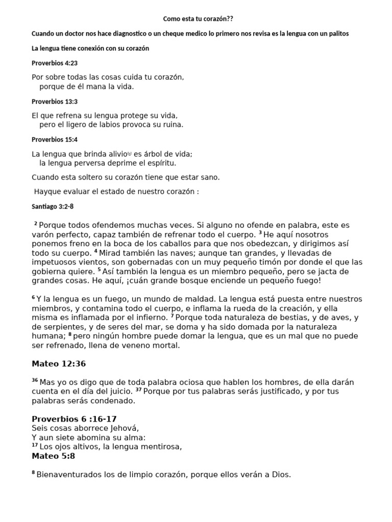 Como Esta Tu Corazón | PDF