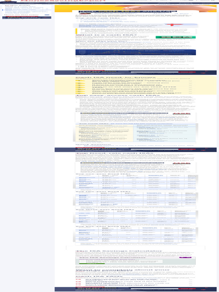 Top Cash ISAs for 2024/25 | PDF | Interest | Taxes