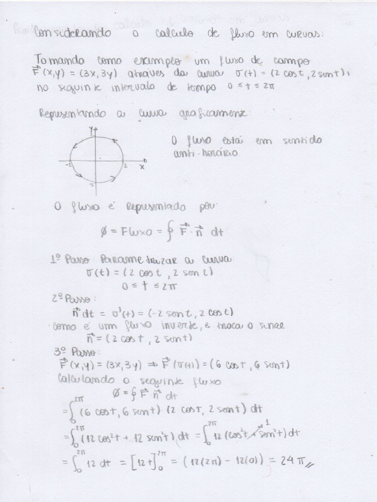 Cálculo Integral de Linha | PDF Cálculo Integral de Linha | PDF