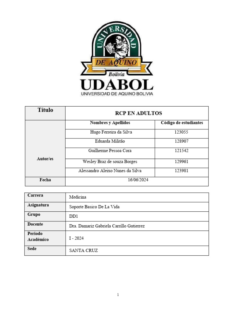 RCP Adultosss | PDF | Reanimación cardiopulmonar | Paro cardíaco