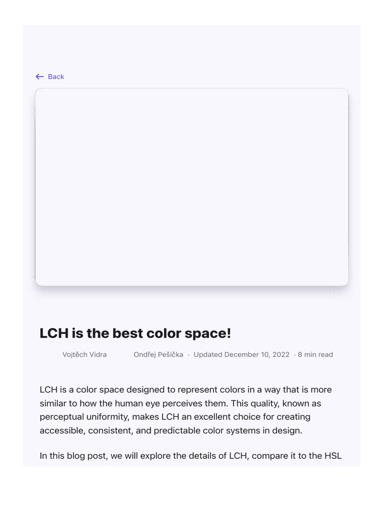 LCH Is The Best Color Space For UI - Deep Dive Into Color Theory ...