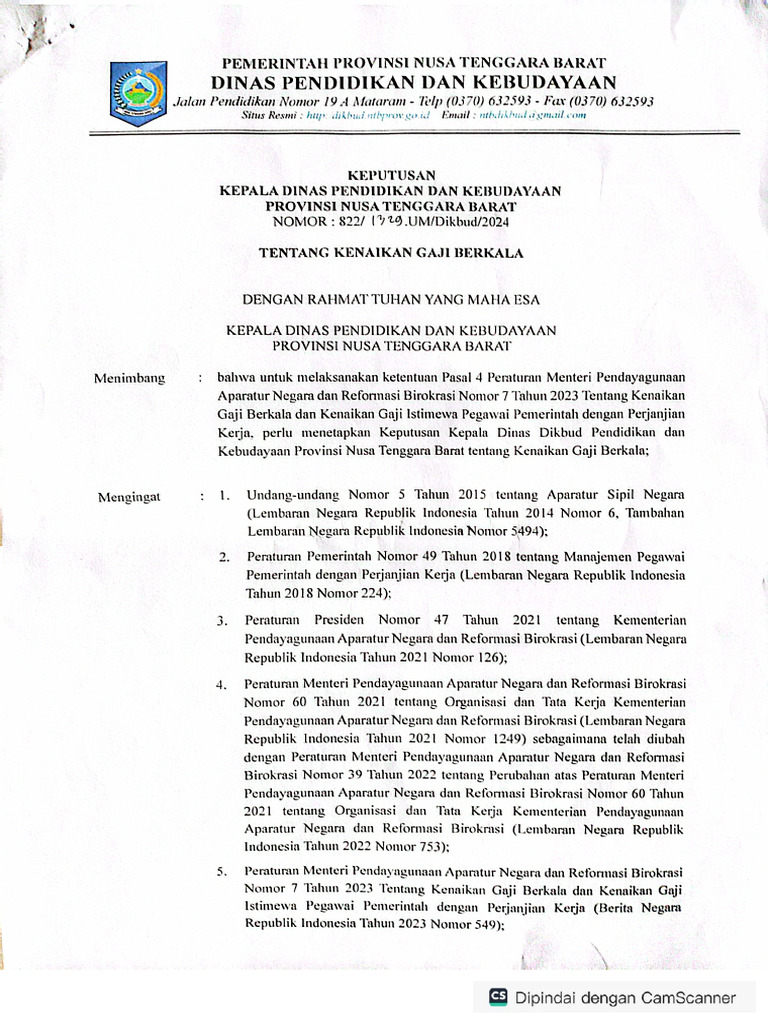 SK Berkala ASTUTI | PDF