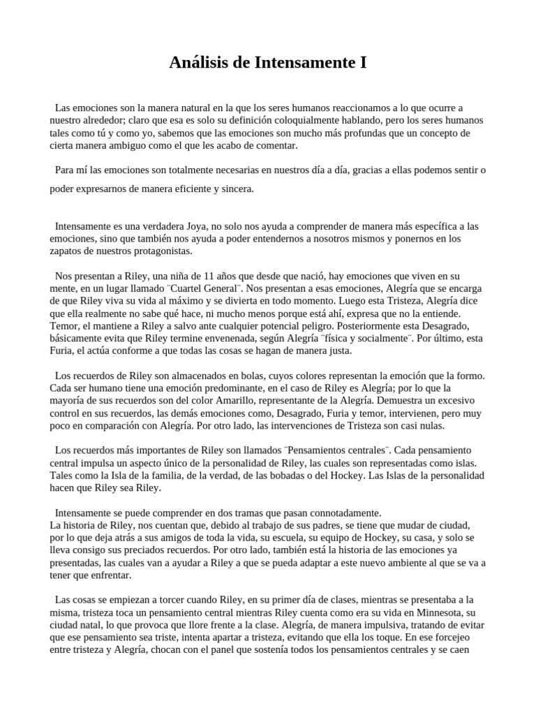 Colorea Las Emociones De Intensamente Pdf Las Emociones Felicidad