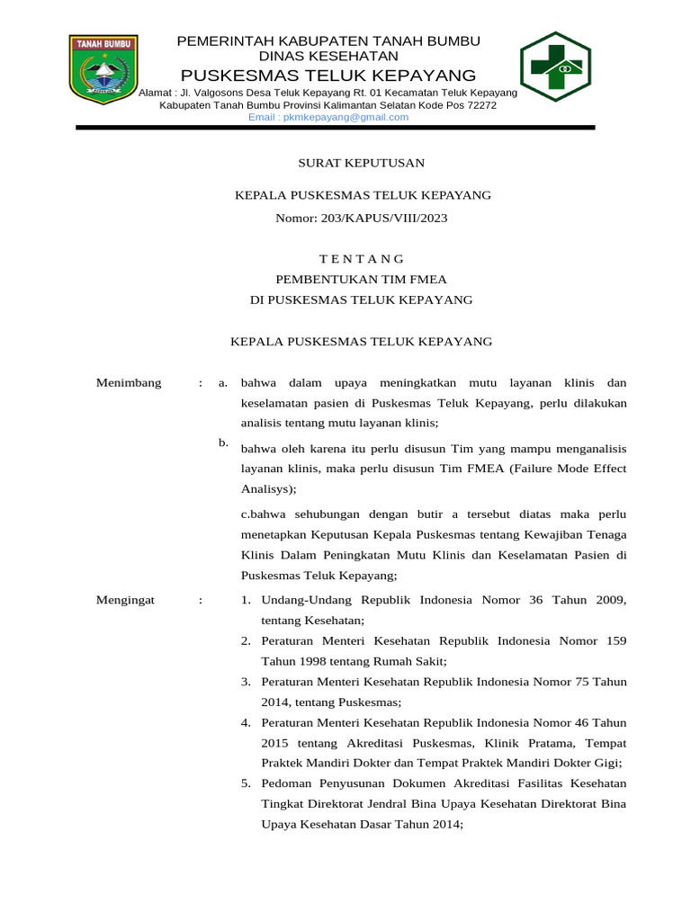 SK Tim FMEA 204 | PDF