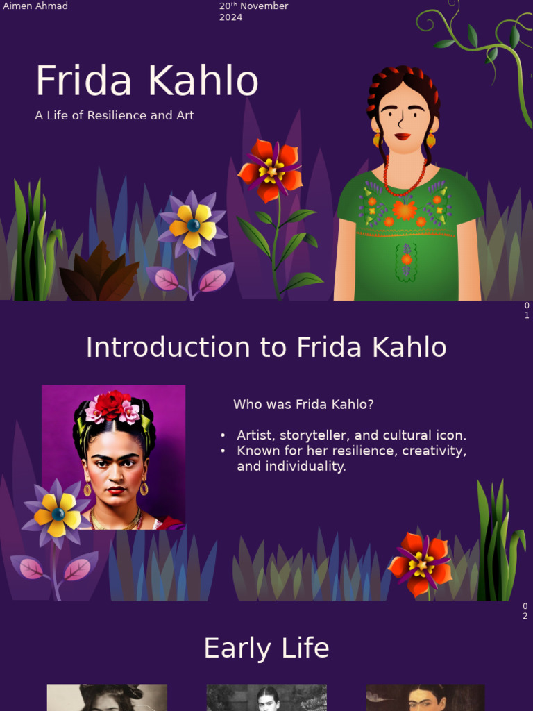 Frida Kahlo Presentation by Aimen Ahmad | PDF