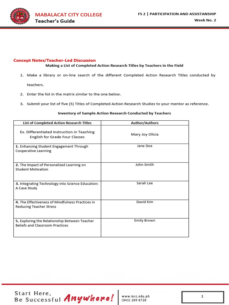Abao - Regimier Jicel J - Assignment - Week 2 | PDF | Mentorship | Teachers