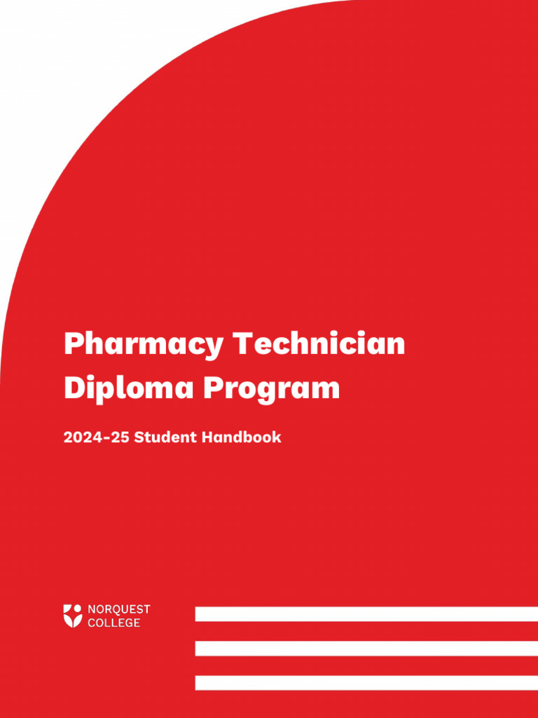 Pharmacy Technician Student Handbook | PDF | Learning | Critical Thinking