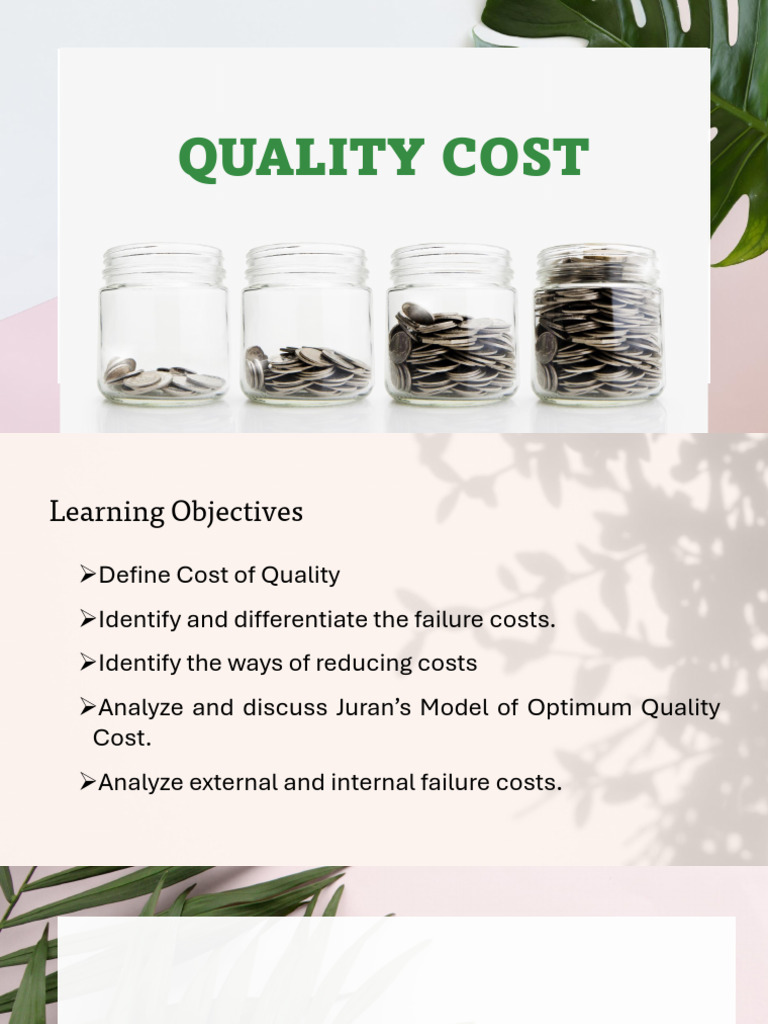 Cost of Quality-1 | PDF | Quality (Business) | Cost