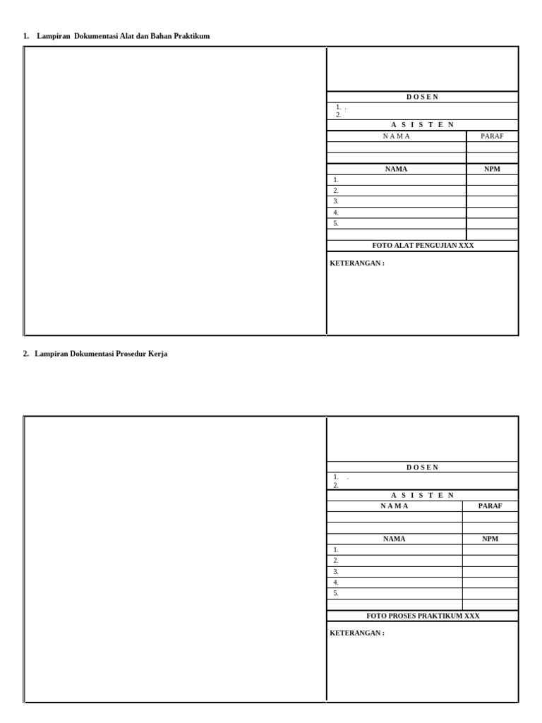 Format Foto Lampiran Ok | PDF