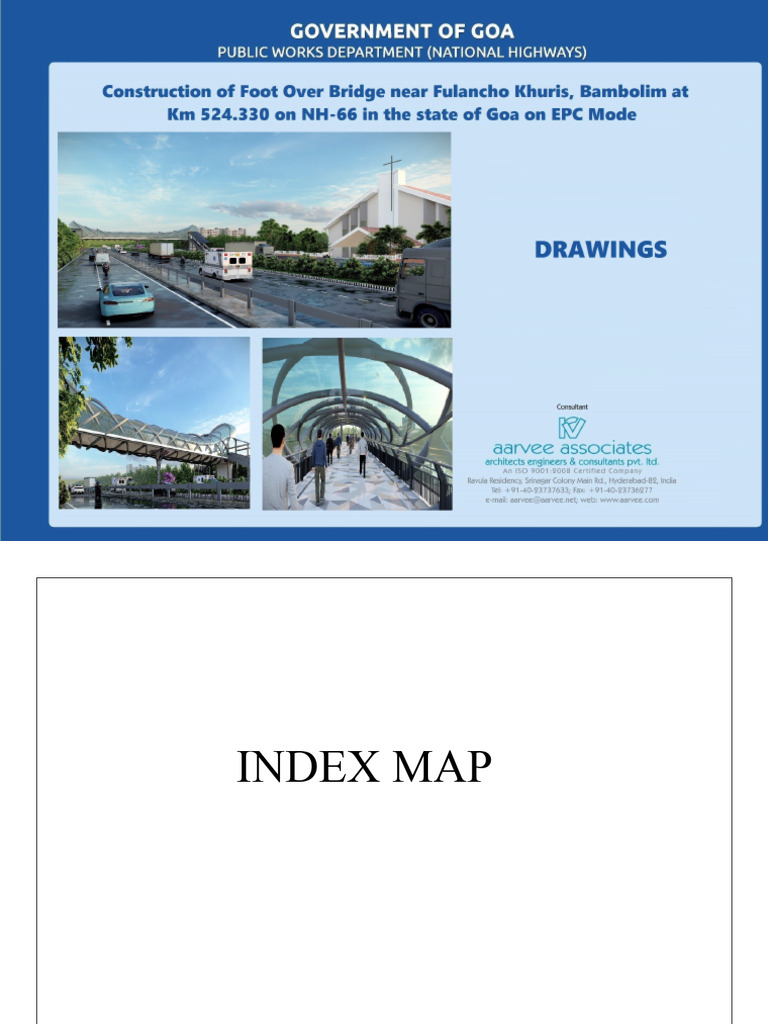 Foot Over Bridge GAD With Lift and Ramp | PDF | Building Engineering ...