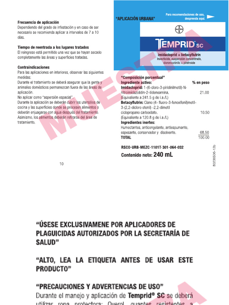 Temprid SC e | PDF