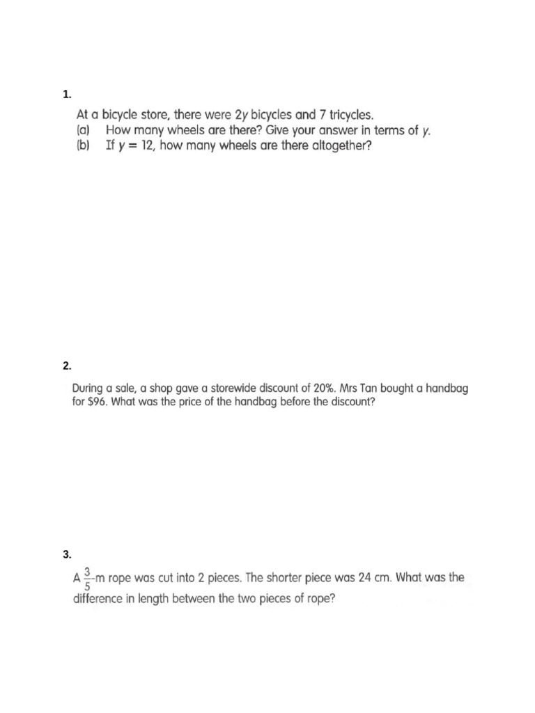 Math 4 Grade 6A | PDF