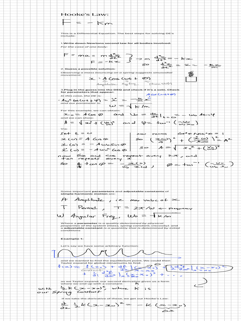 1 - 1-1 - 3 Simple Harmonic Oscillator Review | PDF