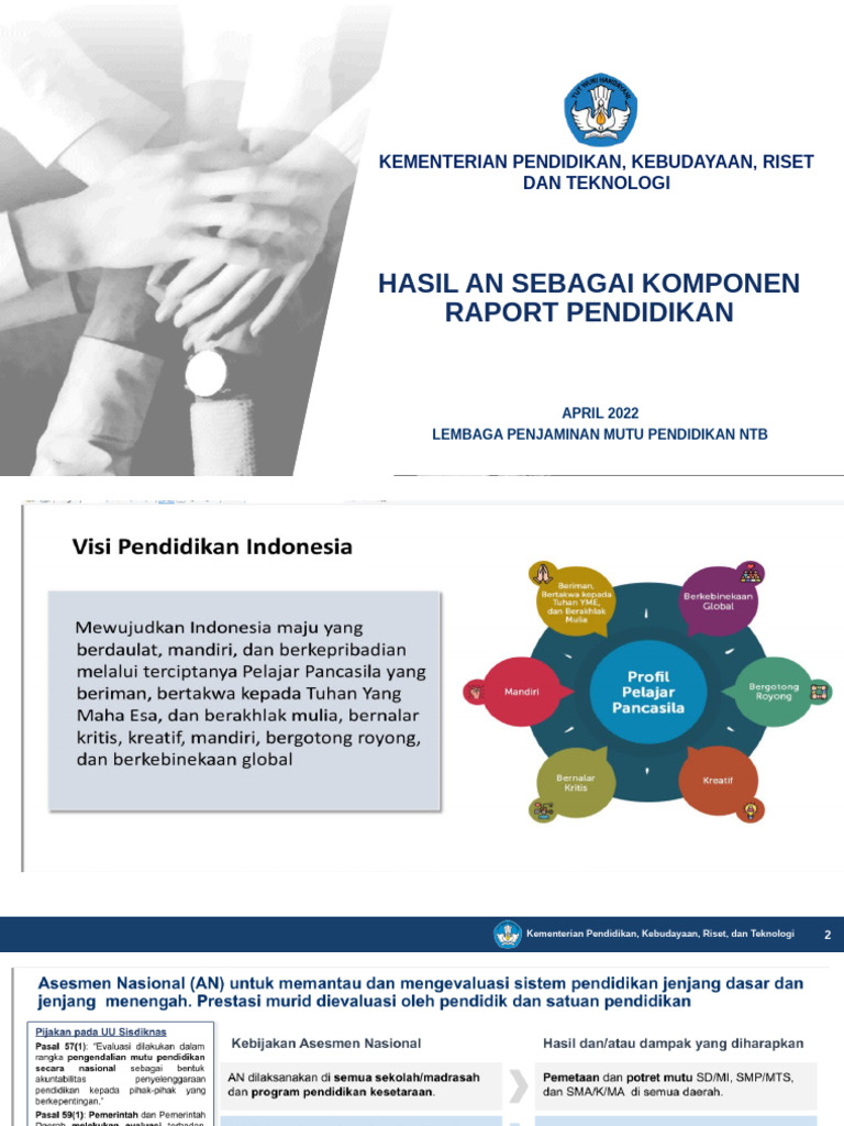 An Sebagai Raport Pendidikan | PDF