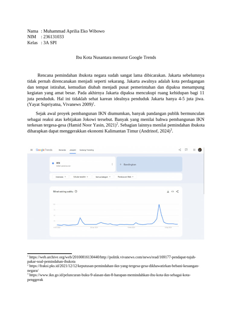 Tugas Google Trend Pak Ashif | PDF