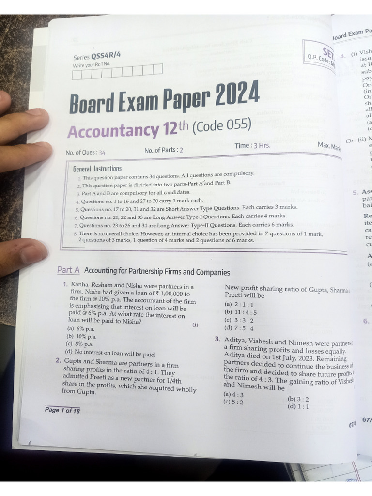 Sample Paper (Accounts) | PDF