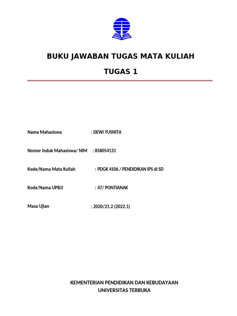 BJT TMK Tugas 1 Pendidikan IPS Di SD | PDF