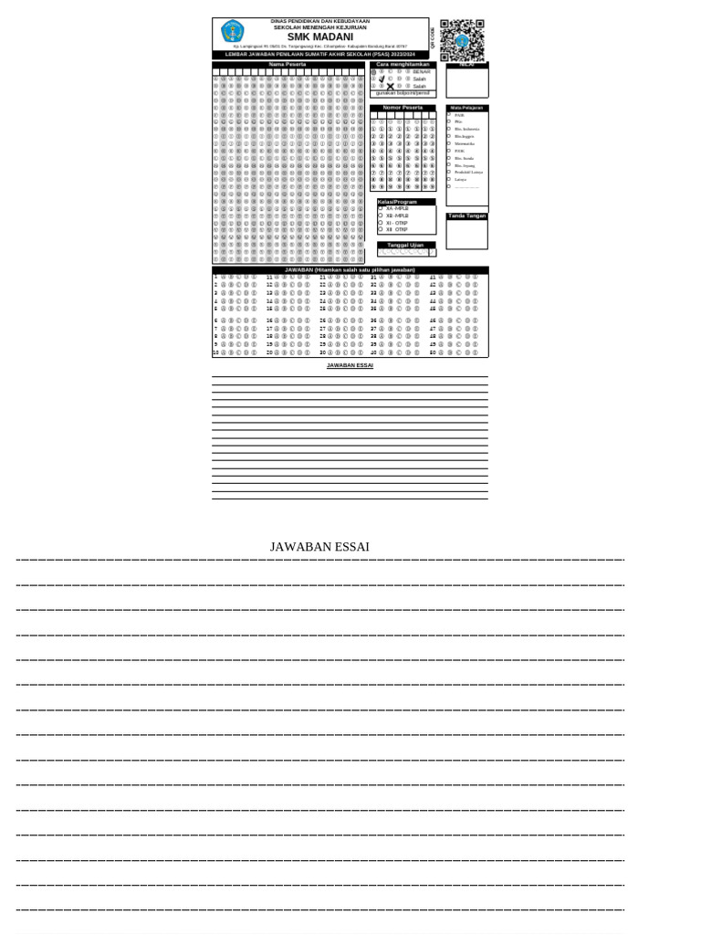 LJK Format Pat 2023 | PDF