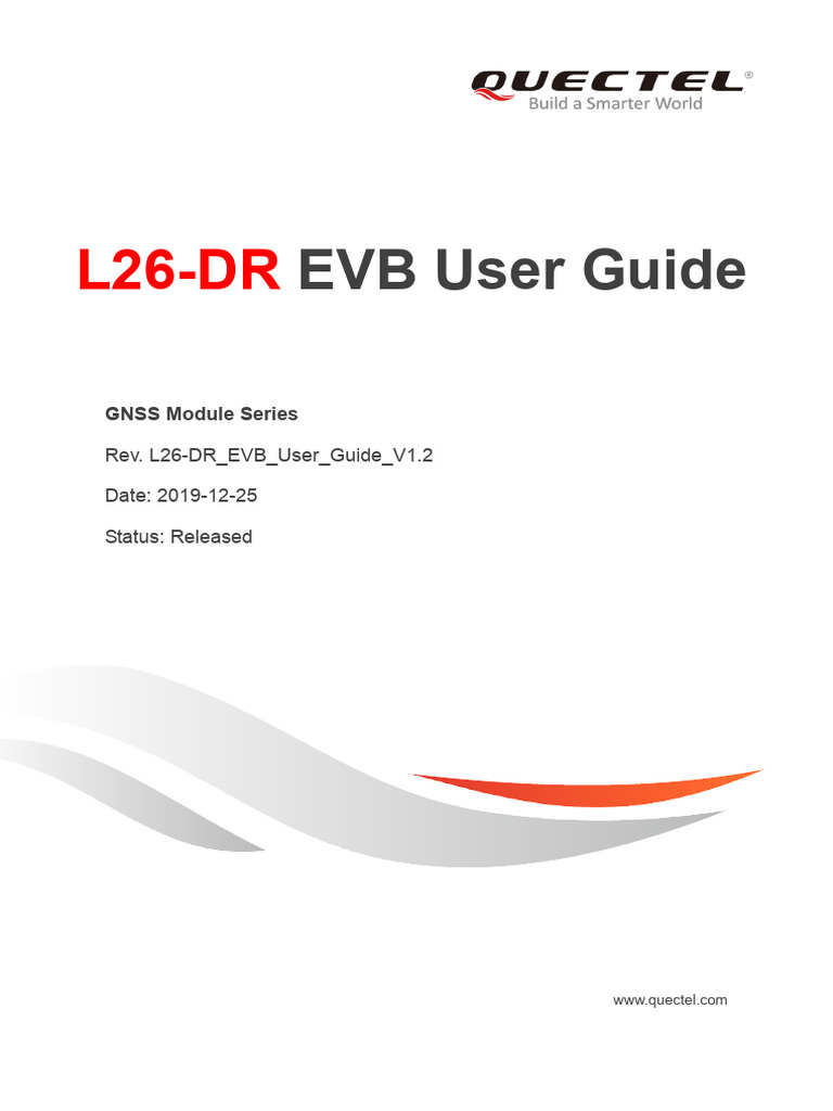 Quectel L26-DR EVB User Guide V1.2 | PDF | Usb | Booting