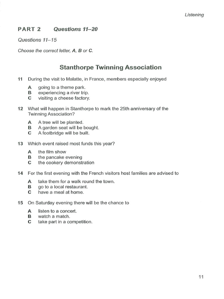 Cam 19-Test 1 - Section 2 Listening | PDF