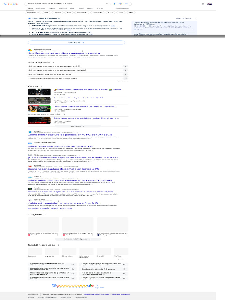Como Tomar Captura de Pantalla en La PC - Buscar Con Google | PDF | Windows 10 | Microsoft Windows