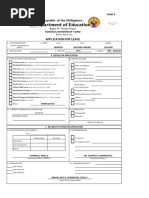 Annex B - CS Form No. 6, Revised 2020 (Application For Leave) | PDF ...