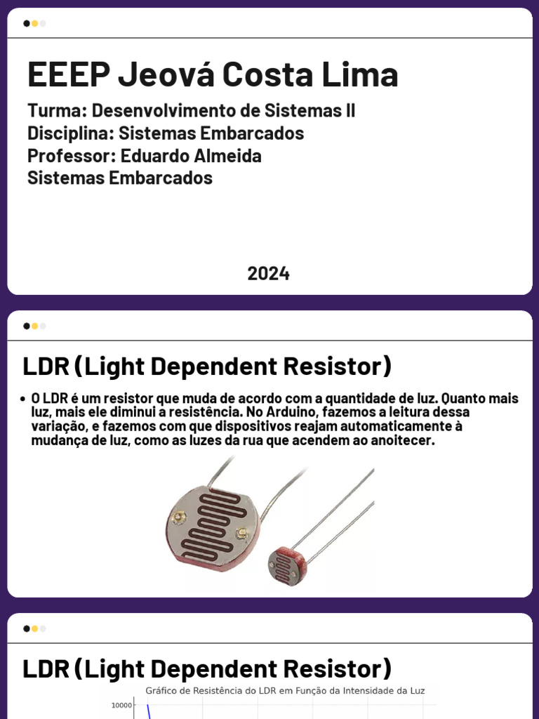Sistemas Embarcados - LDR | PDF