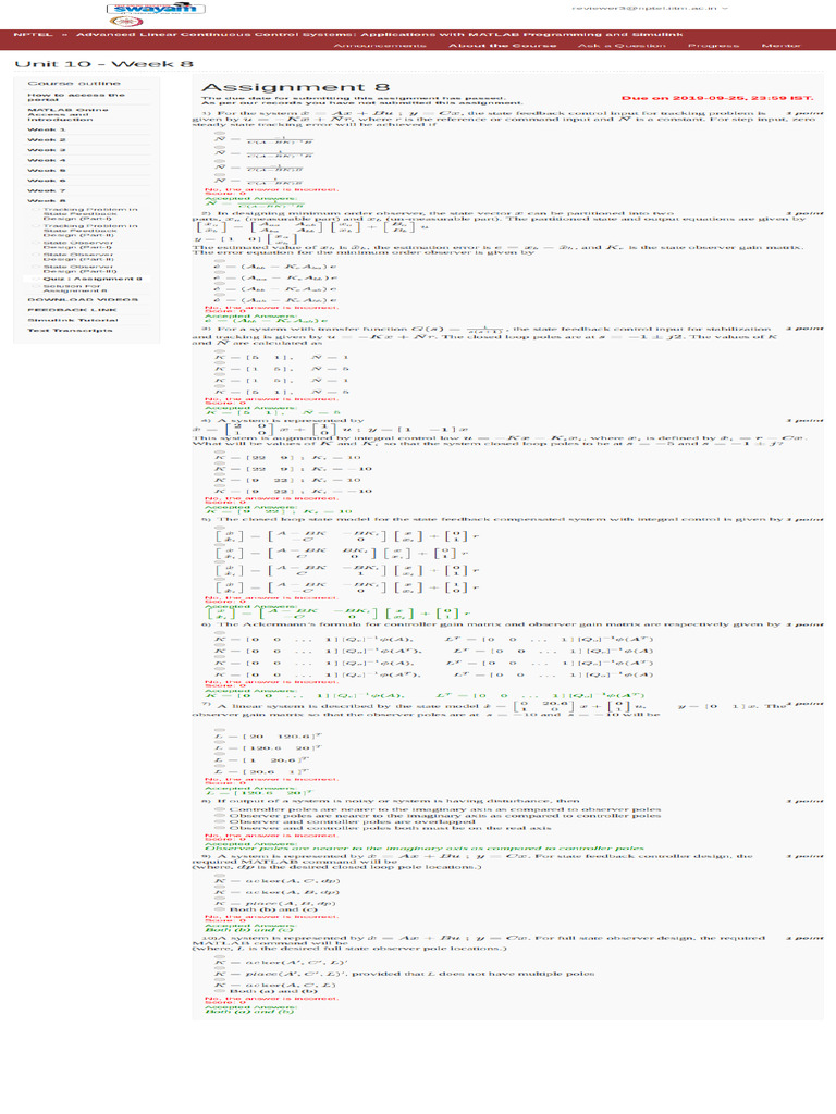 Noc19 Ee45 Assignment Week 8 | PDF