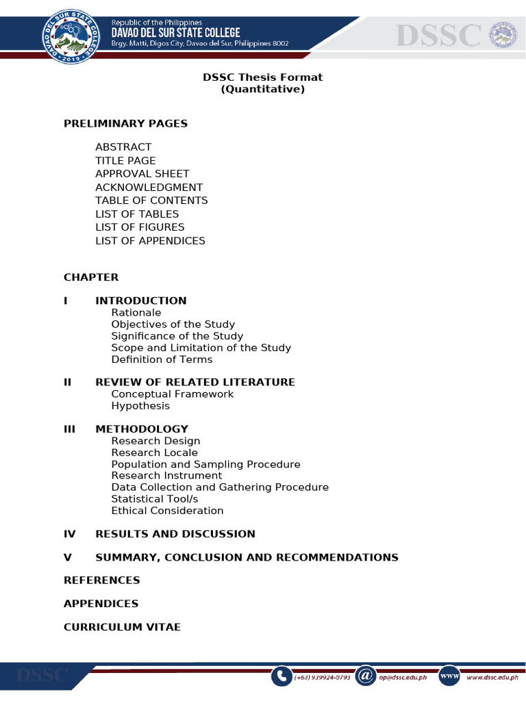 New Thesis Formats Final | PDF | Methodology | Procedural Knowledge