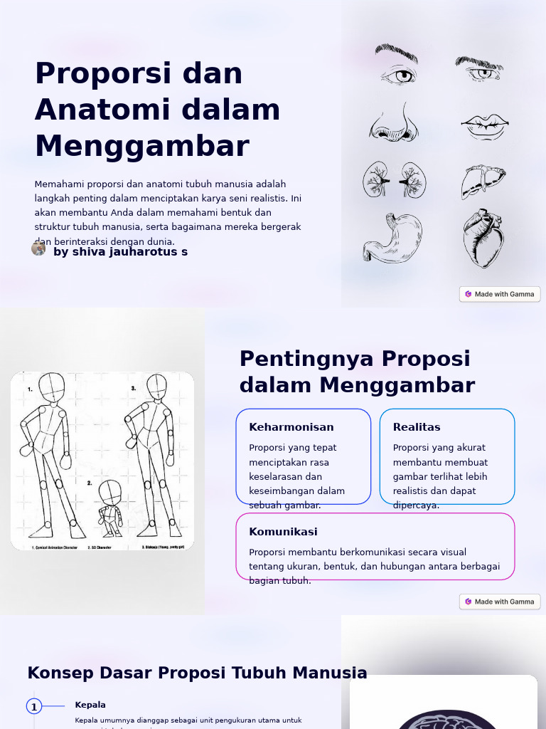 Proporsi Dan Anatomi Dalam Menggambar | PDF