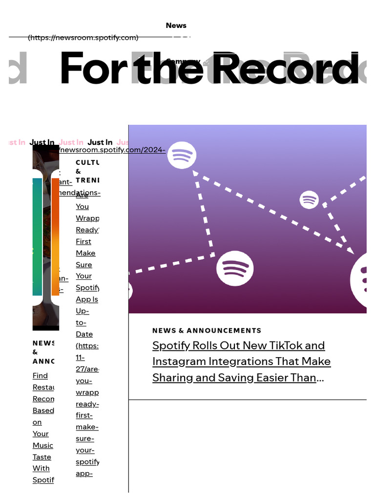 Spotify - News | PDF | Spotify | Internet