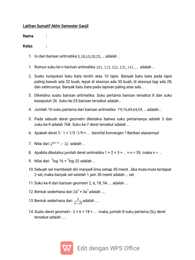 Latihan Sumatif X PPLG | PDF