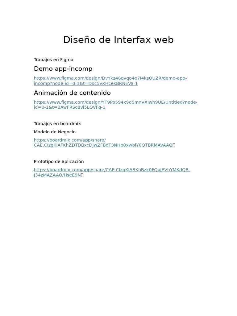 Diseño de Interfax Web | PDF