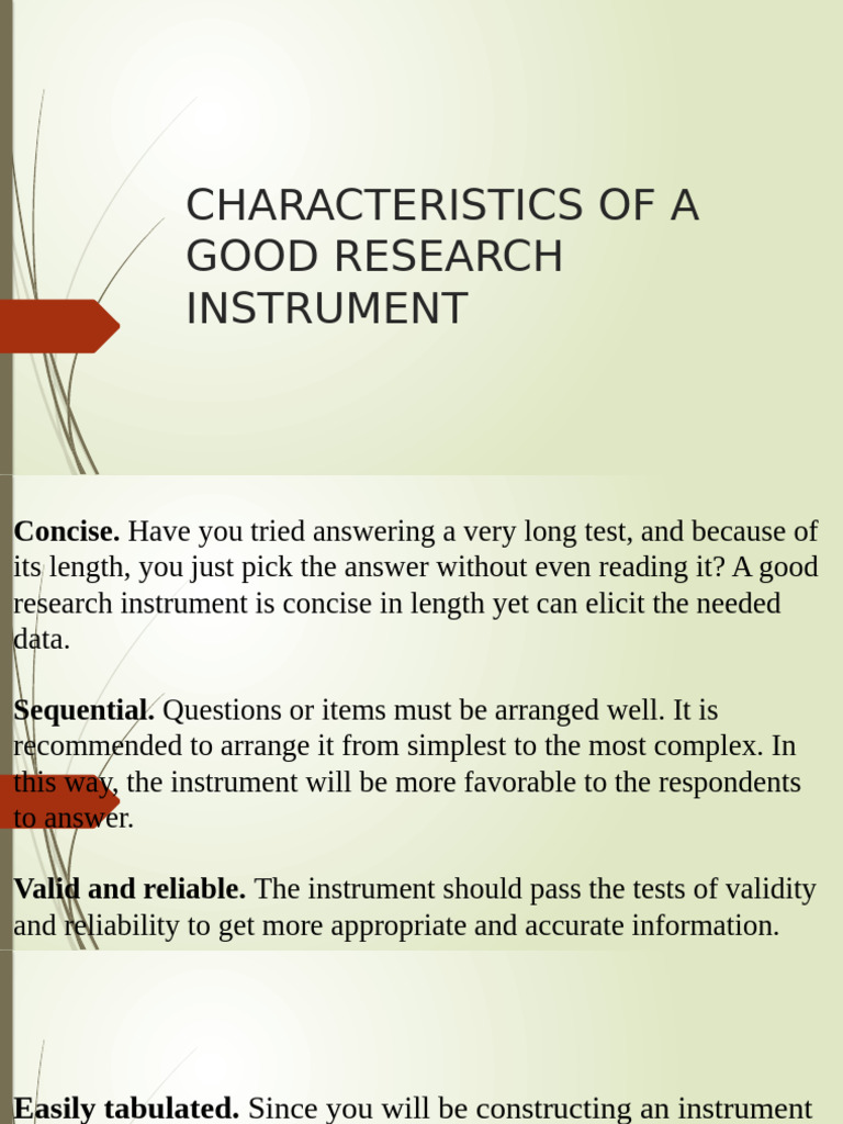 Key Traits of Effective Research Tools | PDF