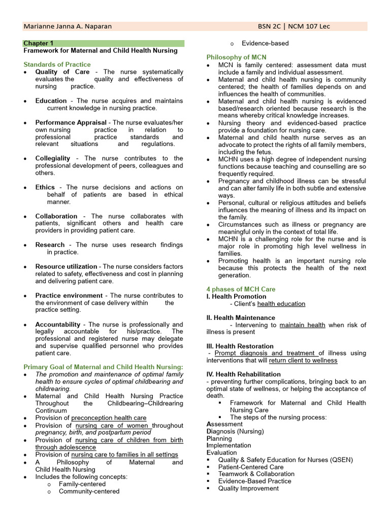 NCM 107 Lec Transes Prelim | PDF | Family | Semen