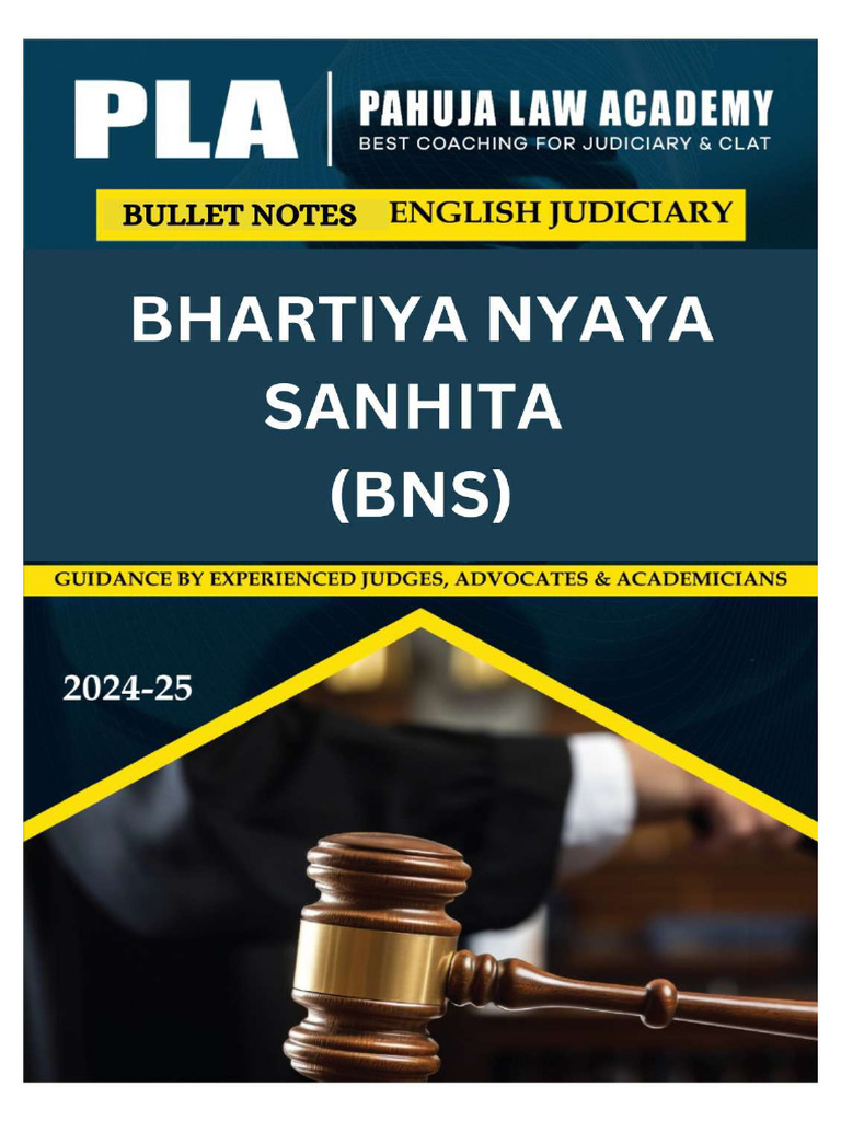 BNS NEW Updated BULLET Notes With Cover Page | PDF | Mens Rea ...