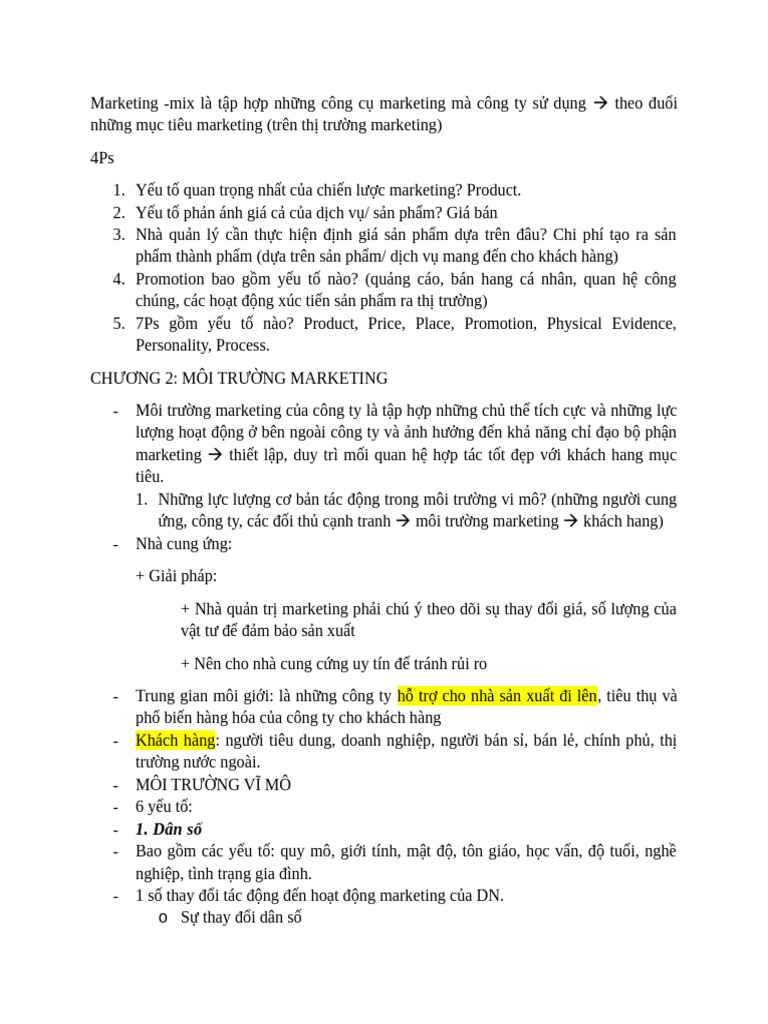 Marketing Căn B N | PDF