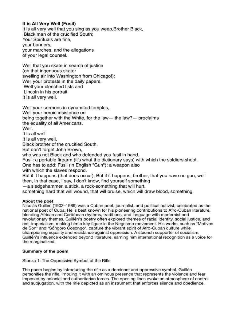 Fusil | PDF | Poetry