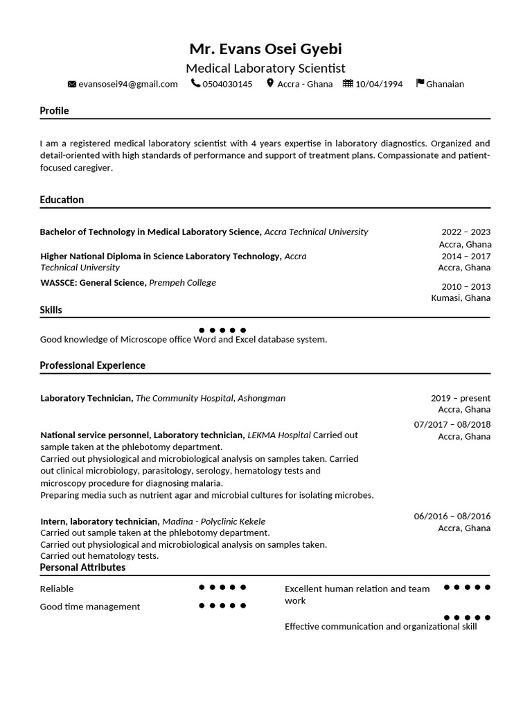 Mr. - Evans Osei Gyebi - Resume - 19-06-2023-17-38-47 | PDF ...