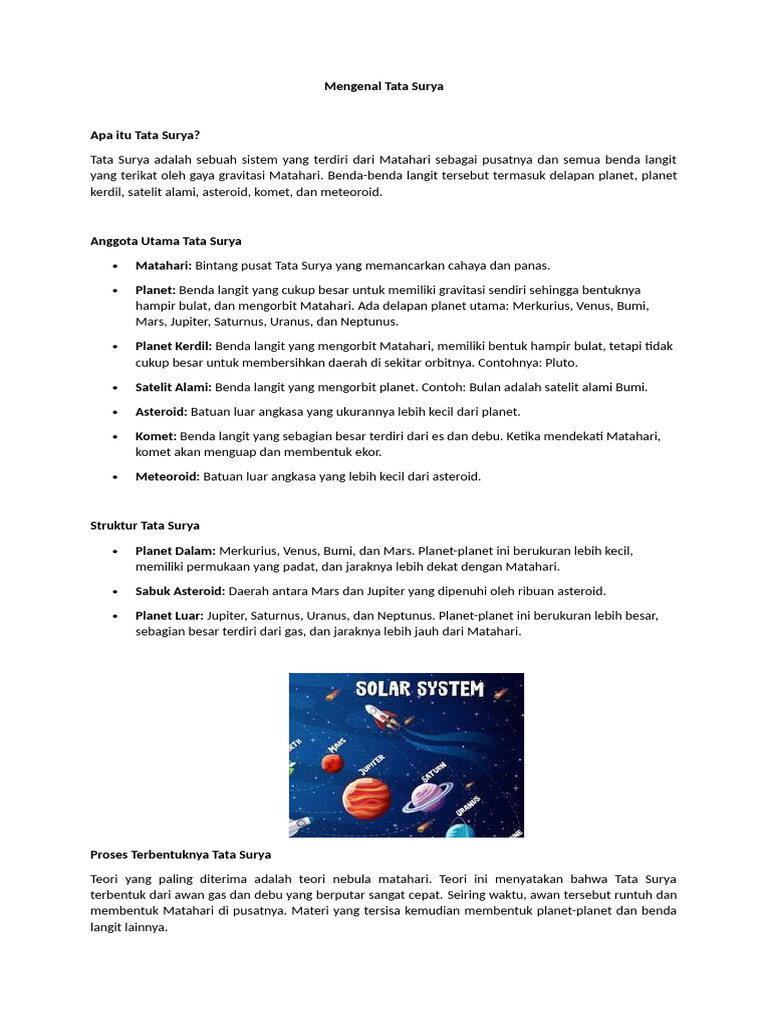 Mengenal Tata Surya | PDF