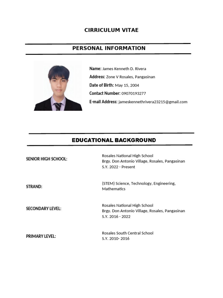 Cirriculum Vitae | PDF
