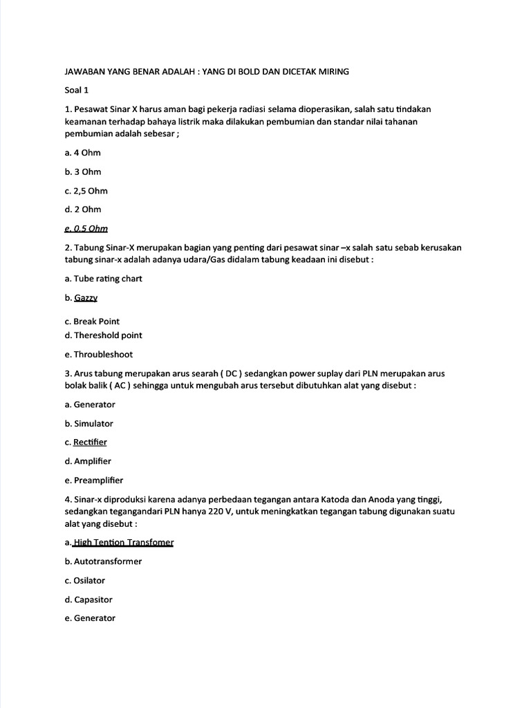 PDF Materi Radiografer SKB Compress | PDF