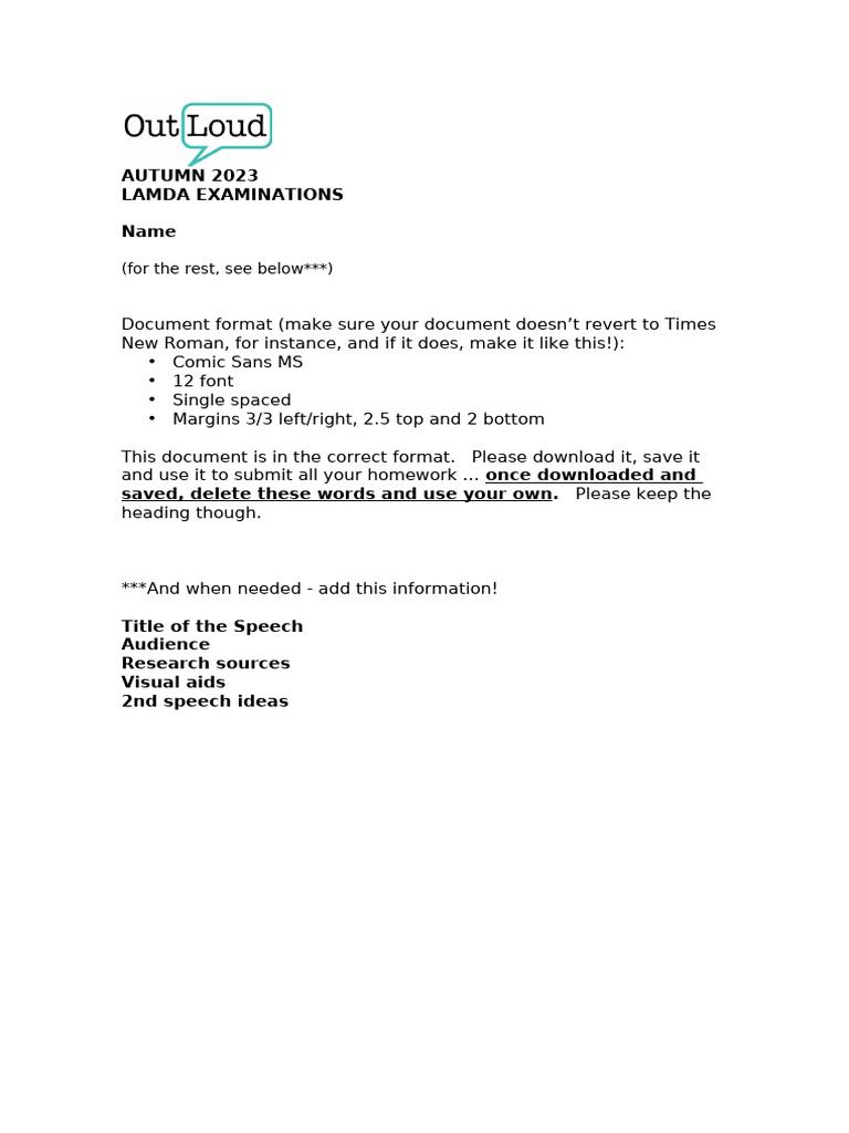 WORD Document - Correct - Format | PDF