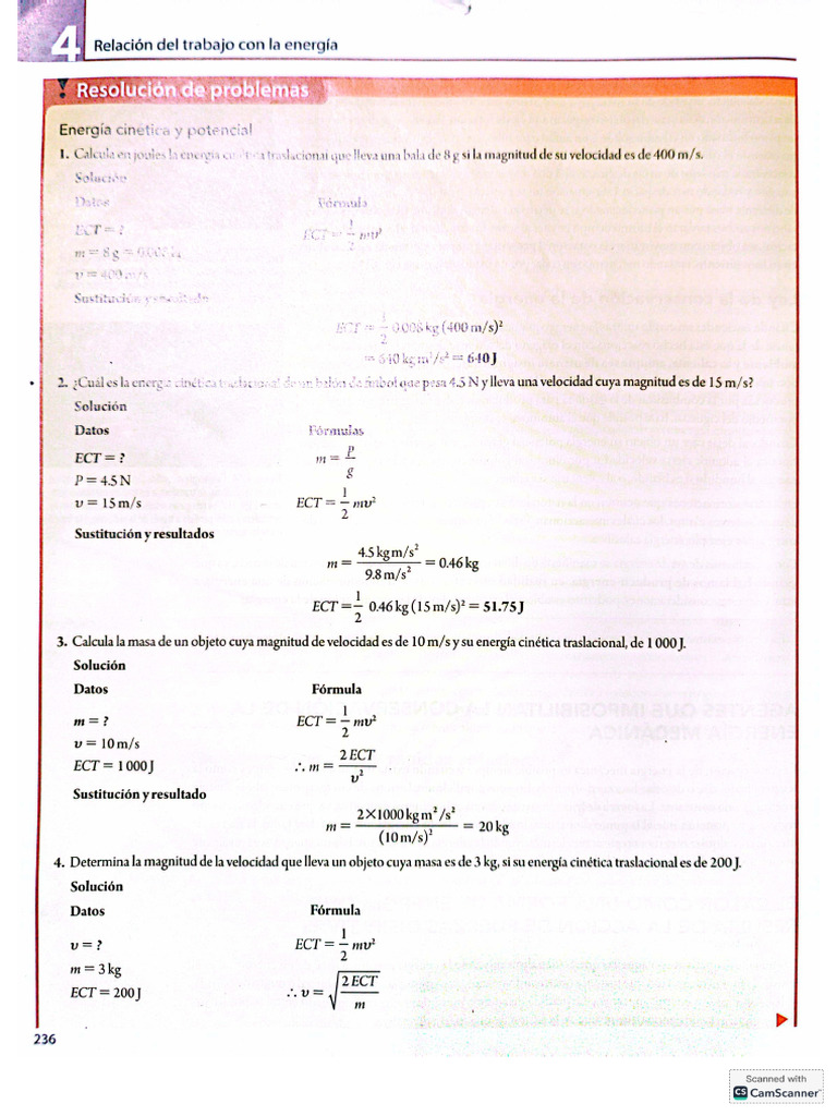 Energía Cinética y Potencial | PDF