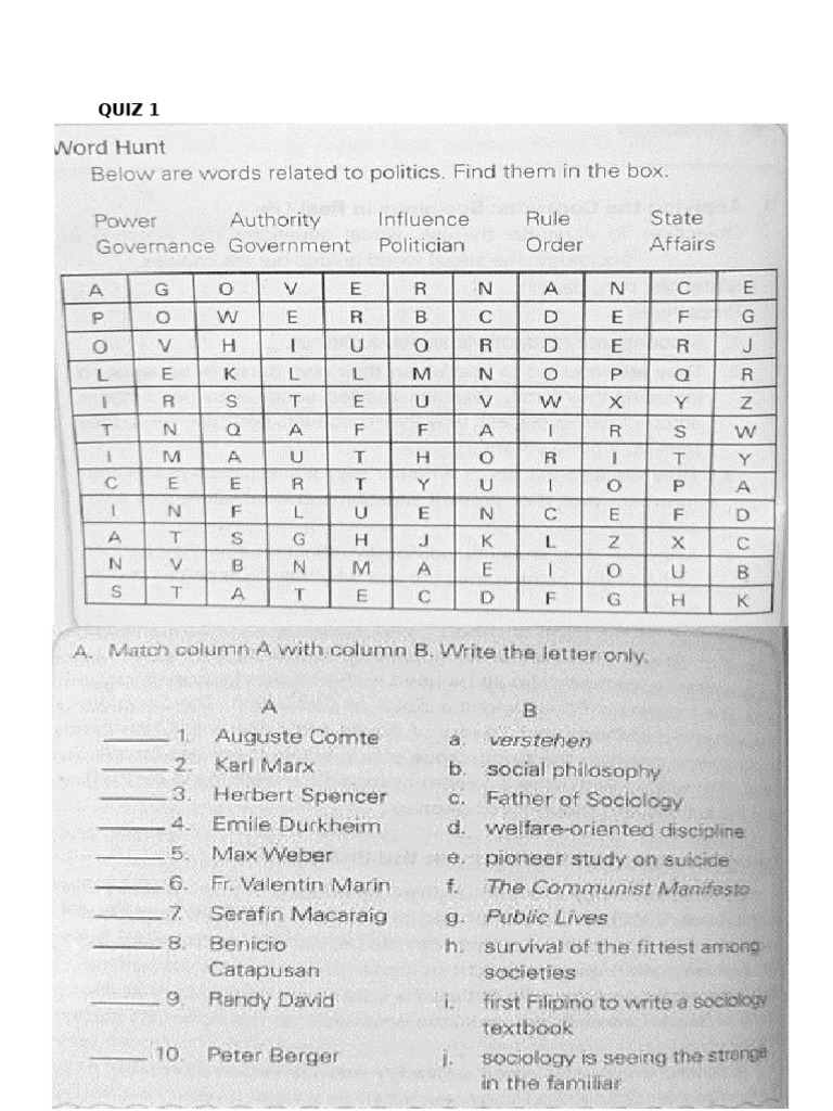 Quiz Grade 12 | PDF