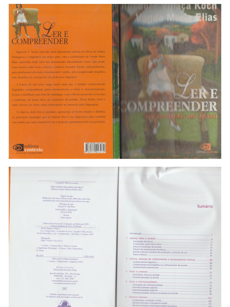 Ler e Compreender (Os Sentidos Do Texto) - Capítulo 2 - Ingedore Koch e Vanda Elias | PDF