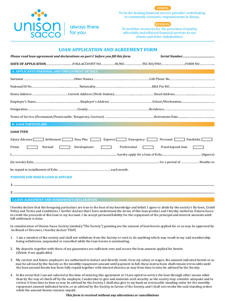 Loan Application Form For Internet | PDF | Loans | Credit