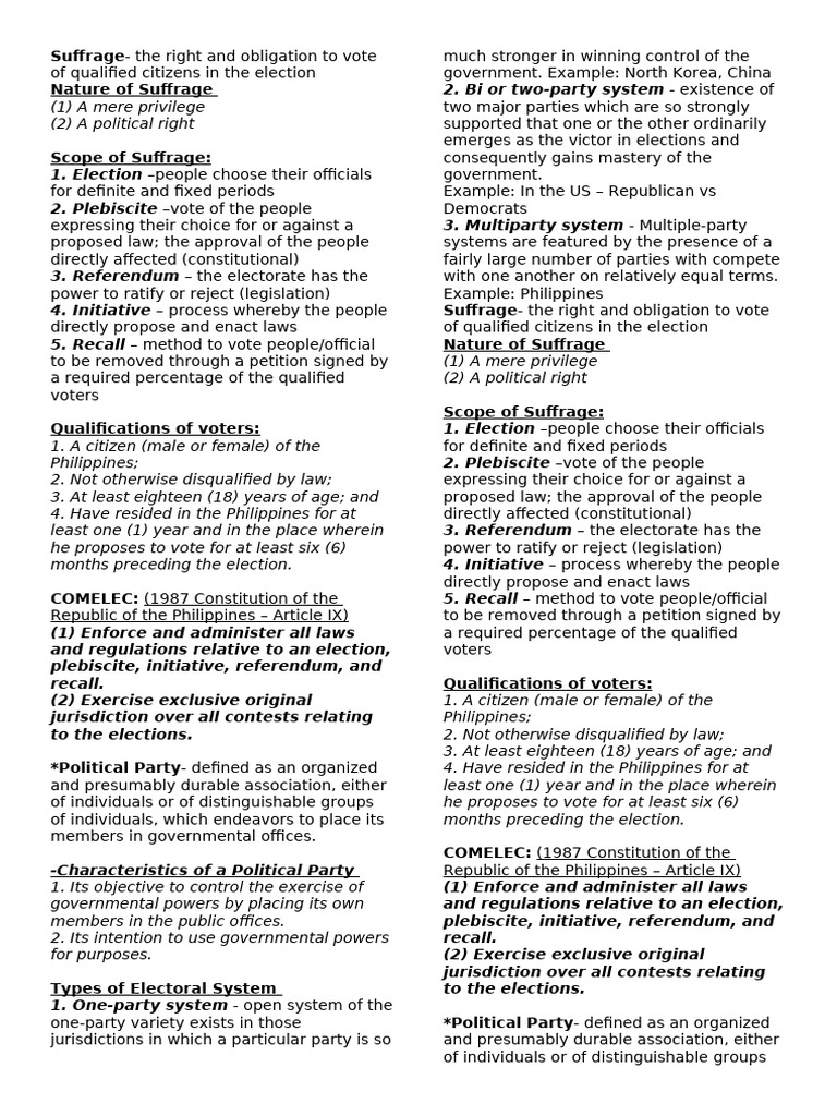 ppg1 2nd Quarter Handout | PDF | Power (Social And Political) | Non ...