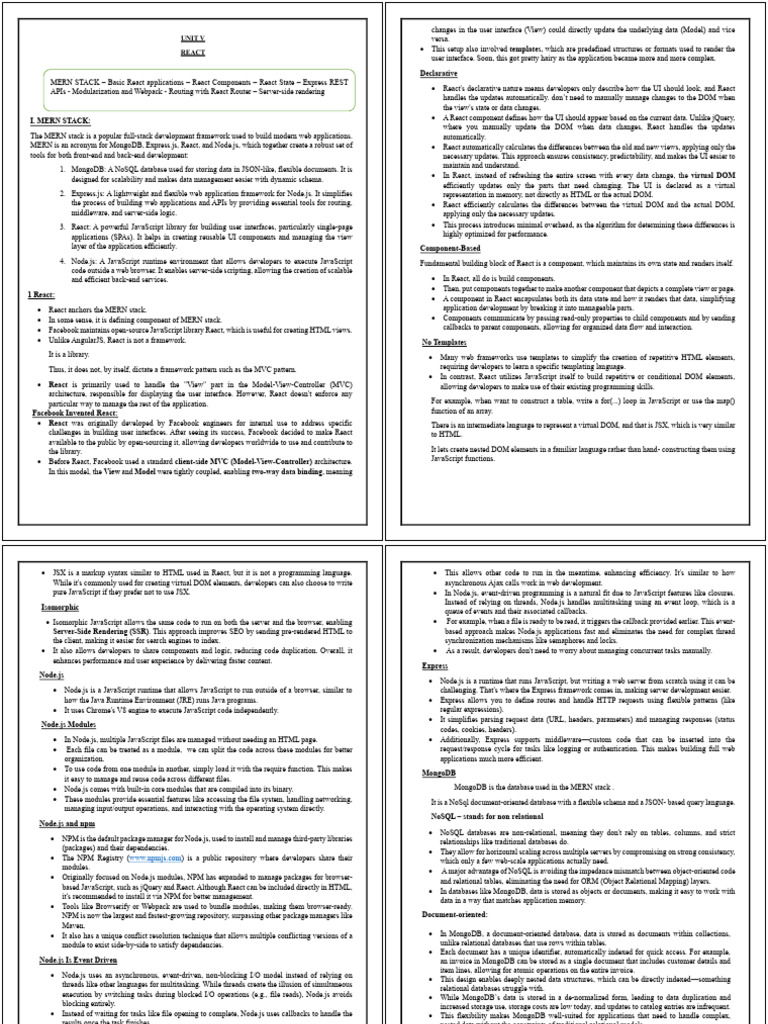 UNIT V Notes | PDF | Java Script | Document Object Model