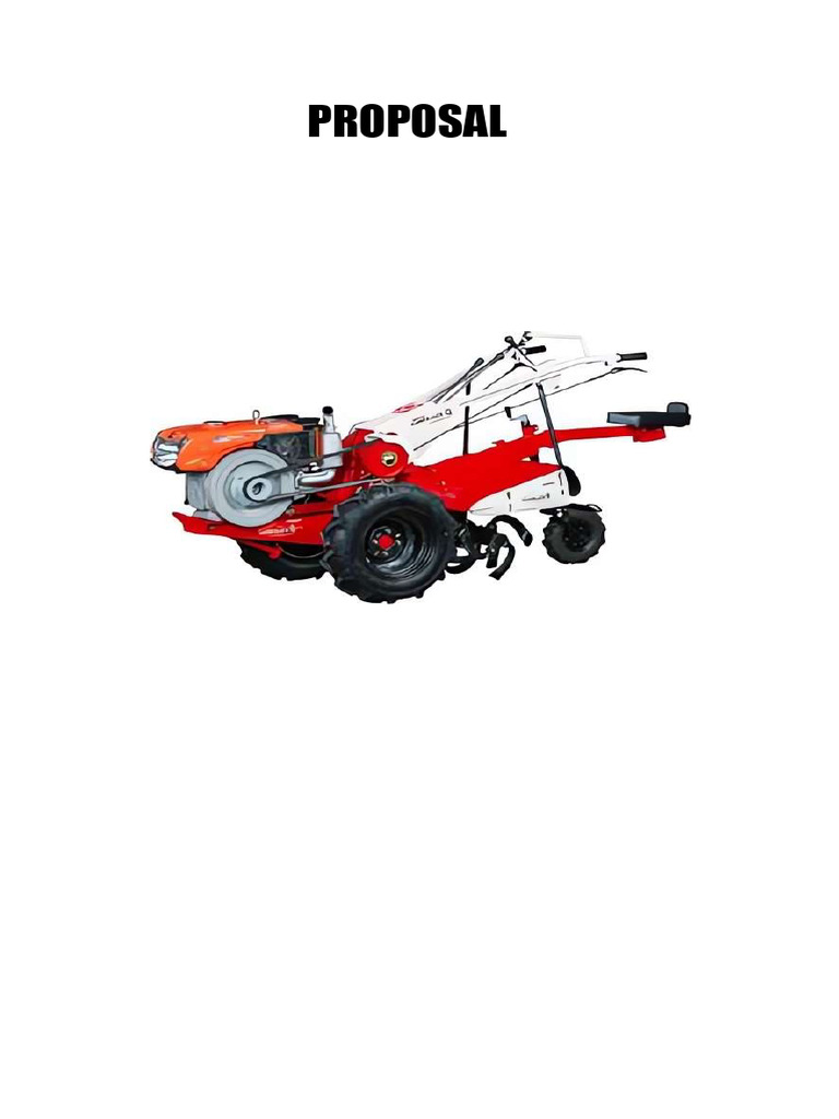 PERMOHONAN Traktor Roda 2 Rotari Upja Bagan Maju | PDF